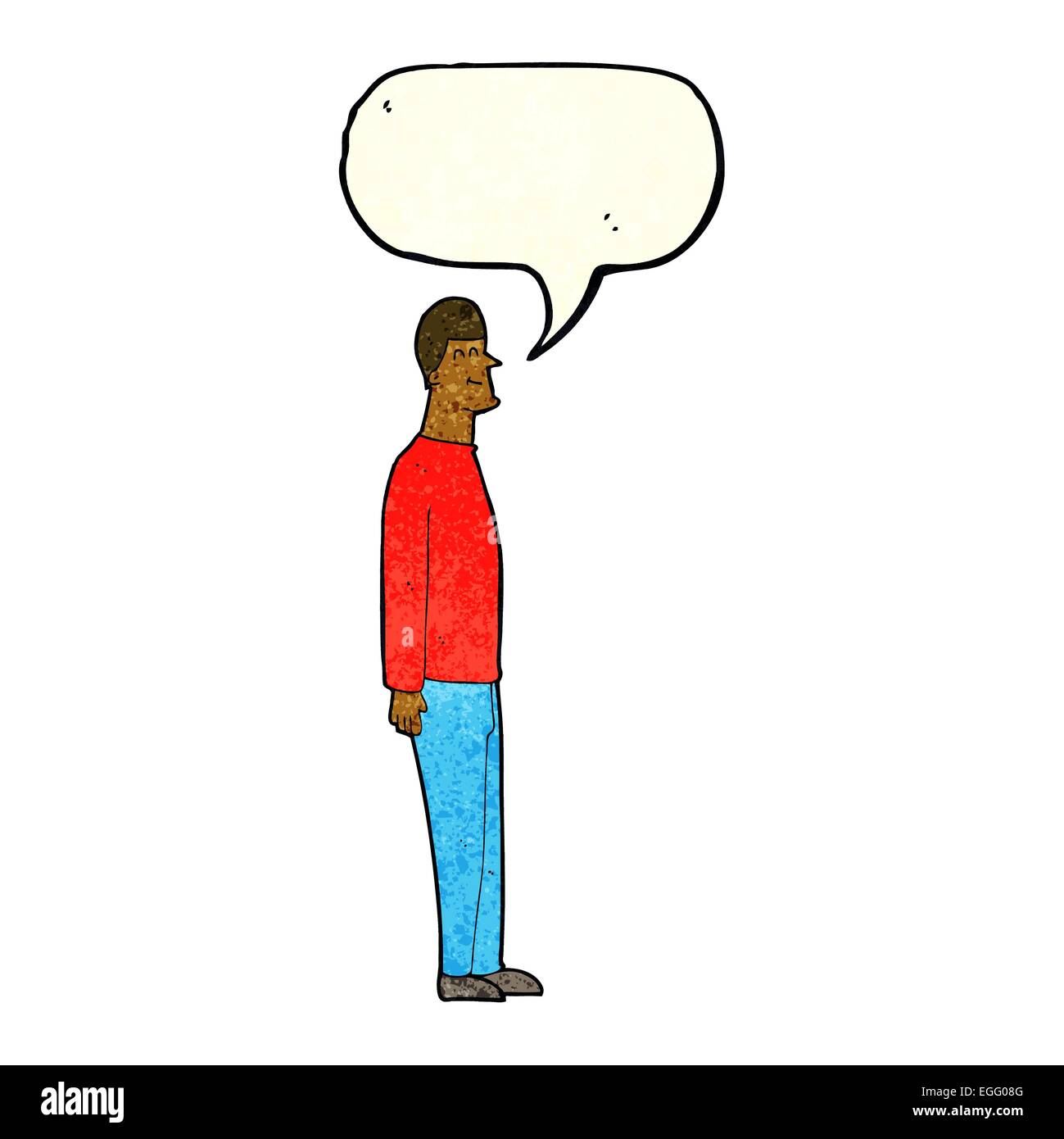 cartoon tall man with speech bubble Stock Vector Image & Art - Alamy