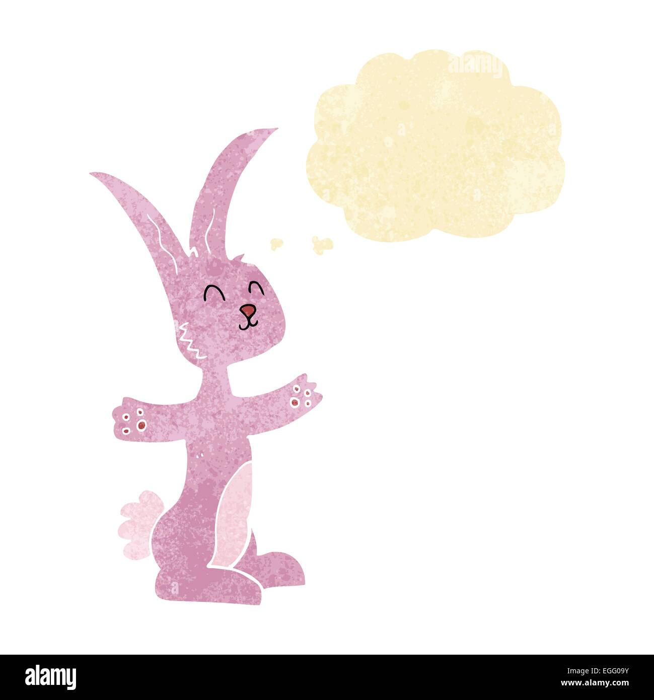 cartoon rabbit with thought bubble Stock Vector Image & Art - Alamy