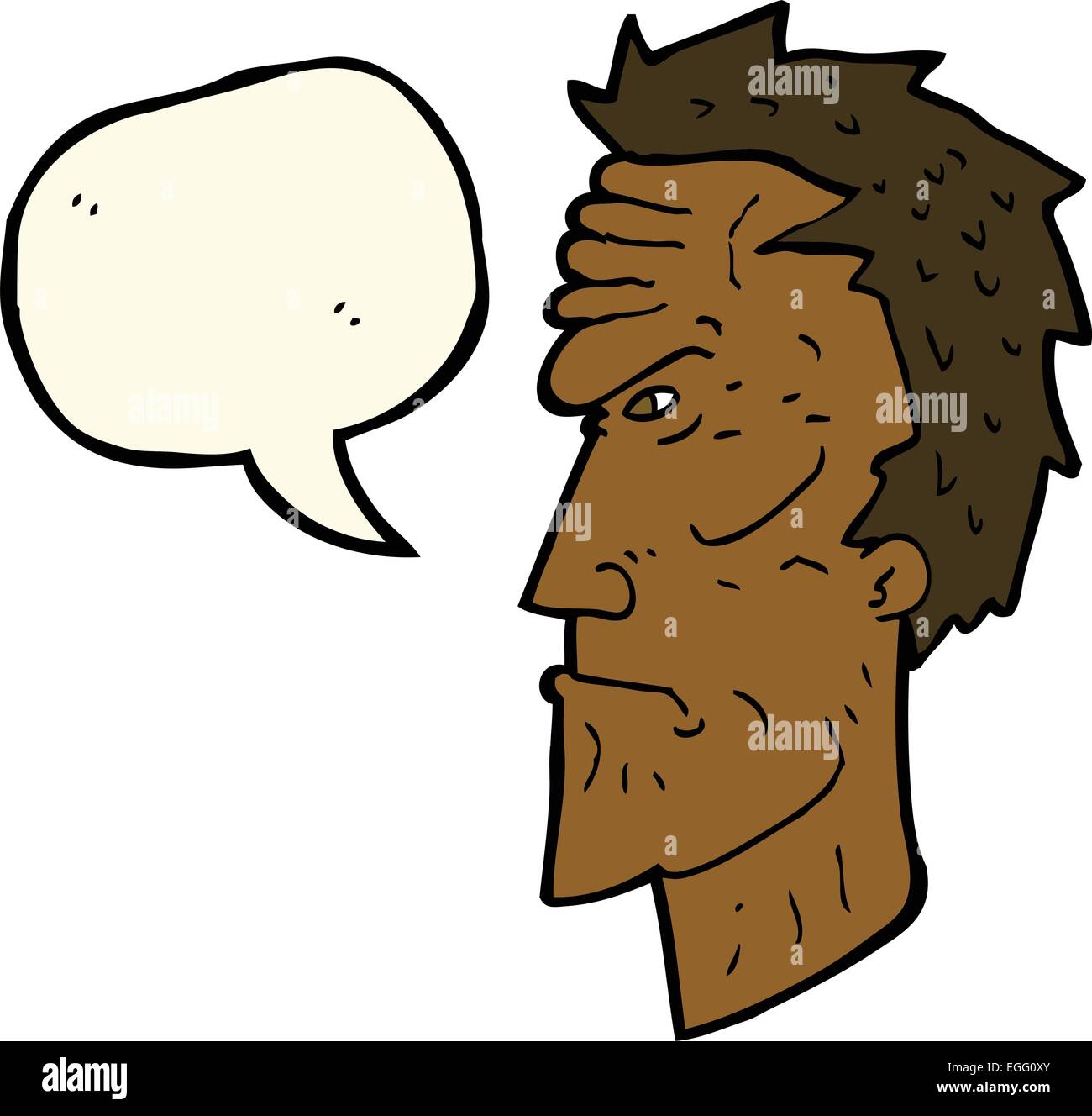 cartoon angry face with speech bubble Stock Vector Image & Art - Alamy