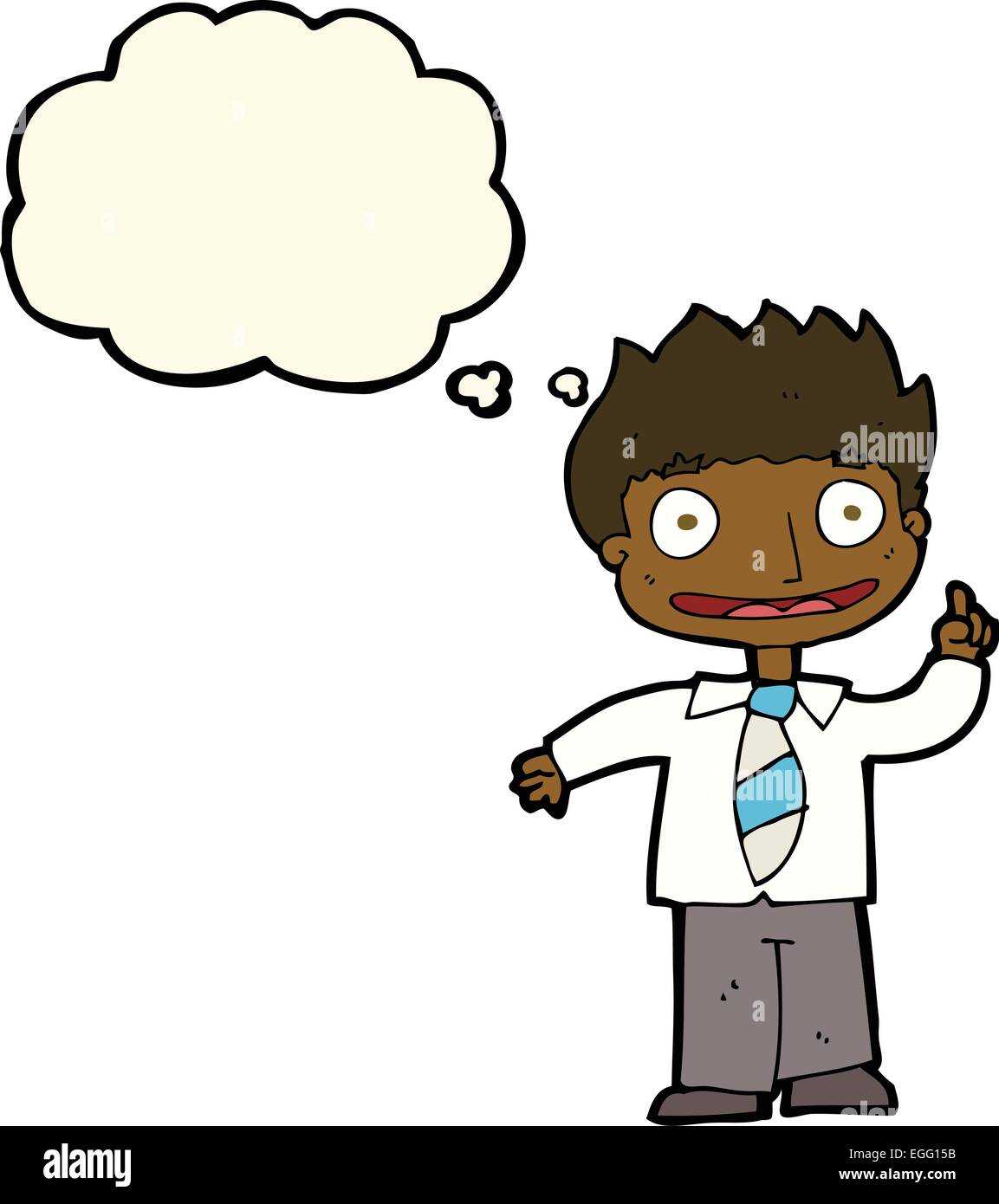 cartoon man with idea with thought bubble Stock Vector Image & Art - Alamy