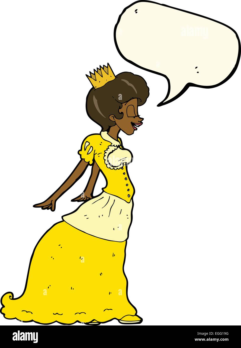 Cartoon queen speech bubble Stock Vector Images - Alamy