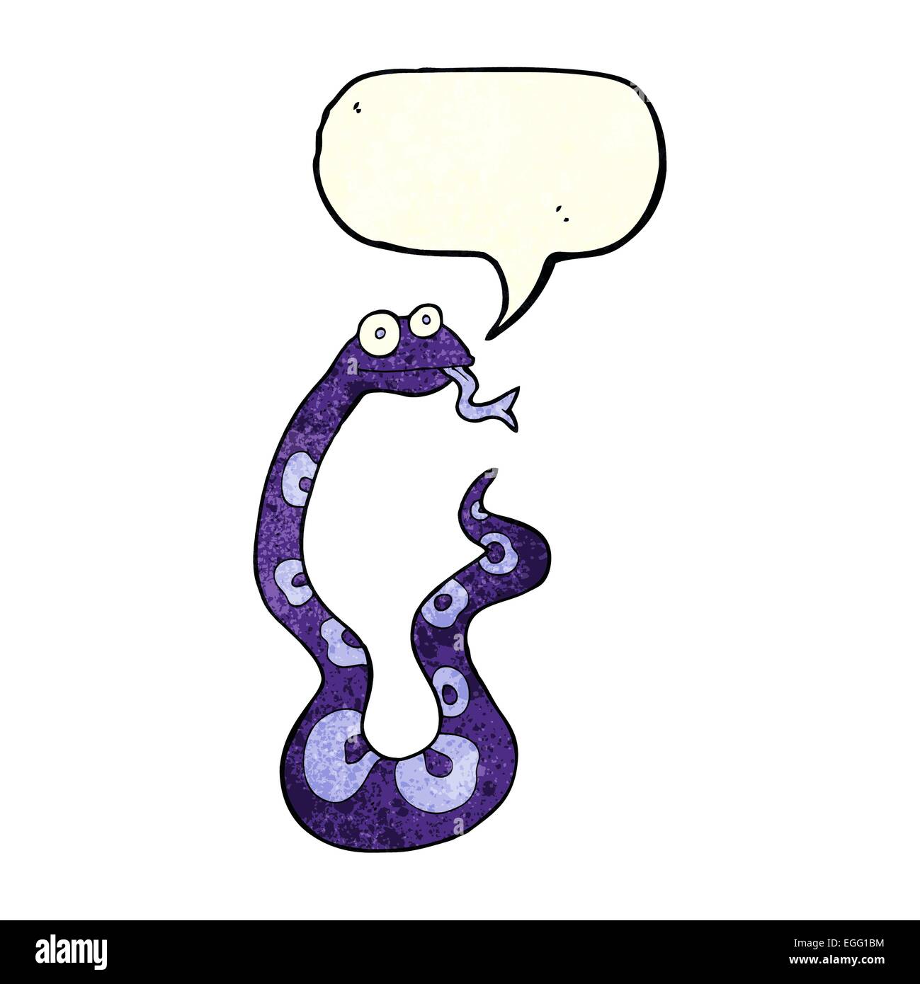 cartoon snake with speech bubble Stock Vector Image & Art - Alamy