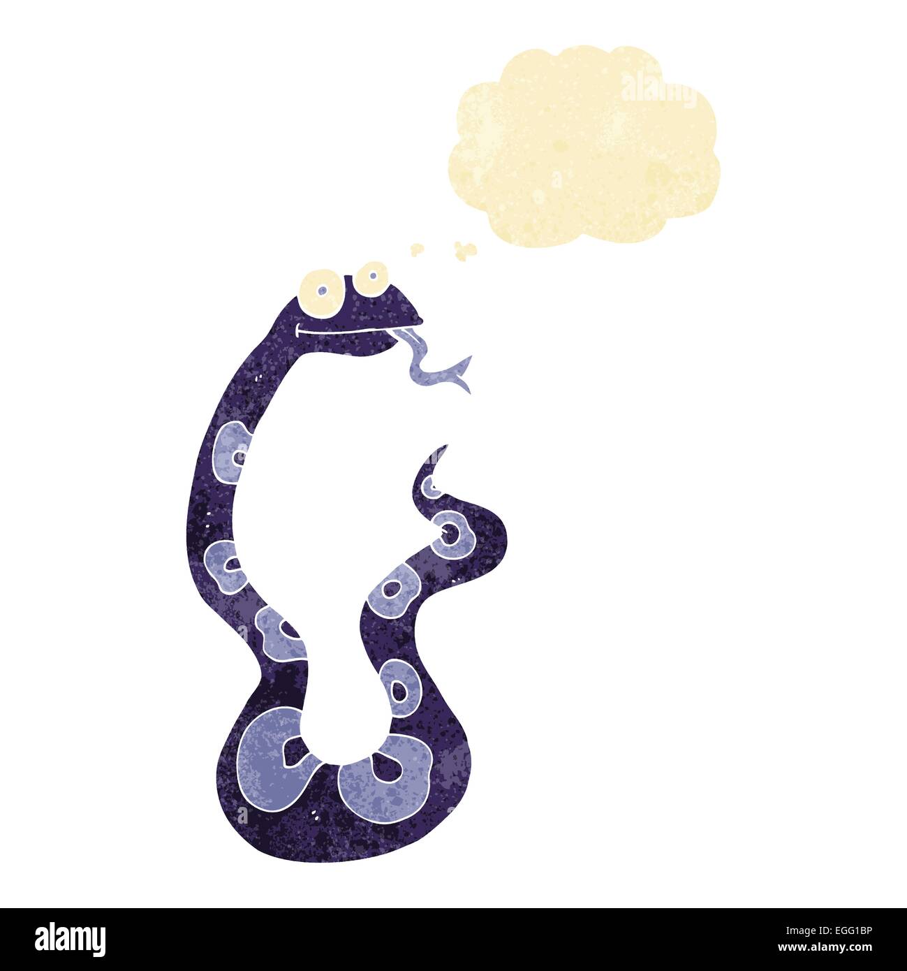 cartoon snake with thought bubble Stock Vector Image & Art - Alamy