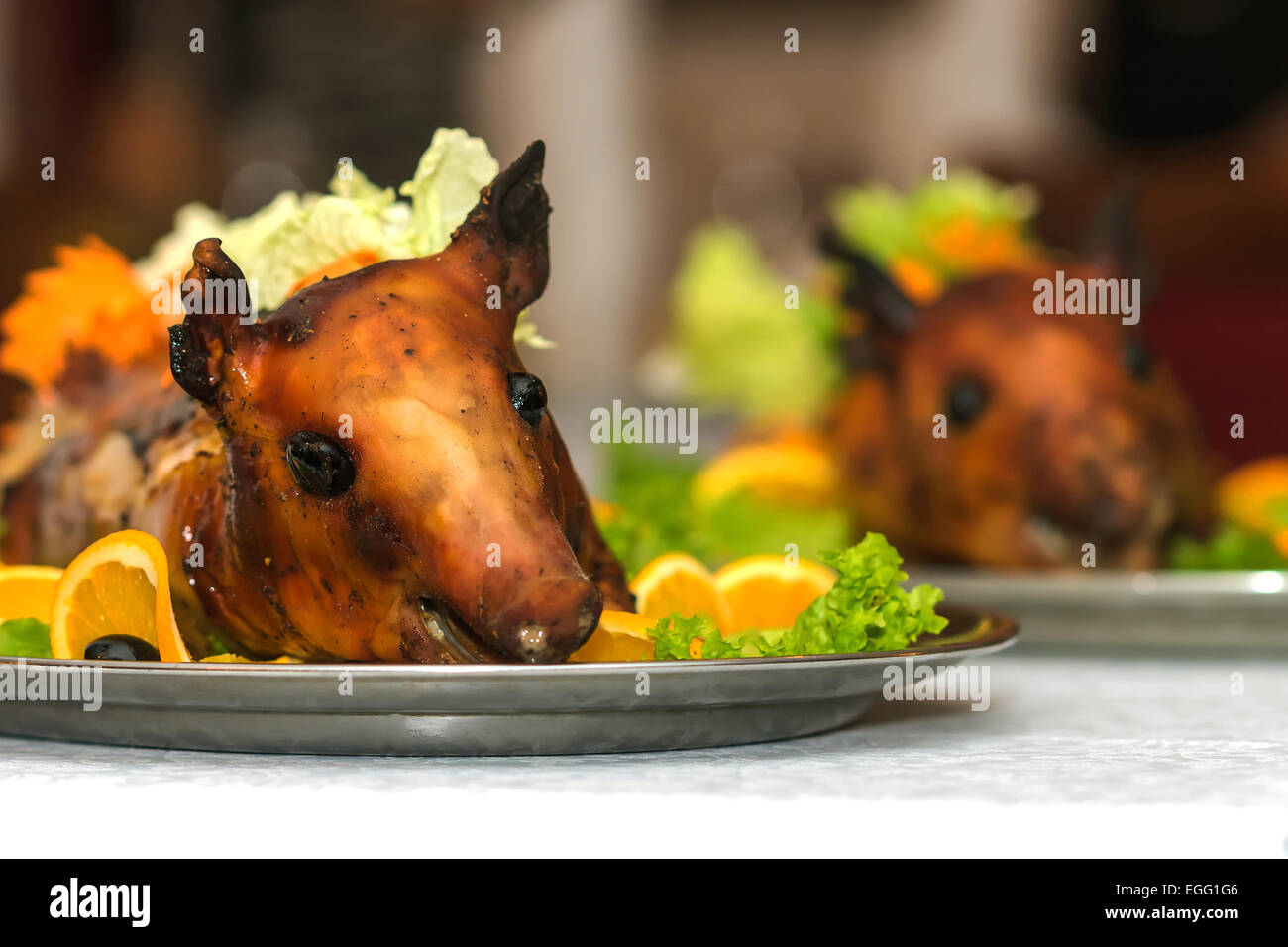 Pig restaurant hi-res stock photography and images - Alamy