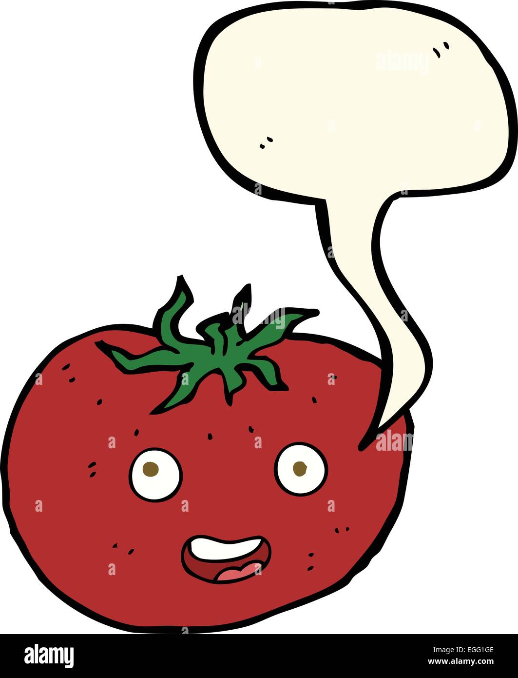 Cartoon tomato speech bubble hi-res stock photography and images - Alamy