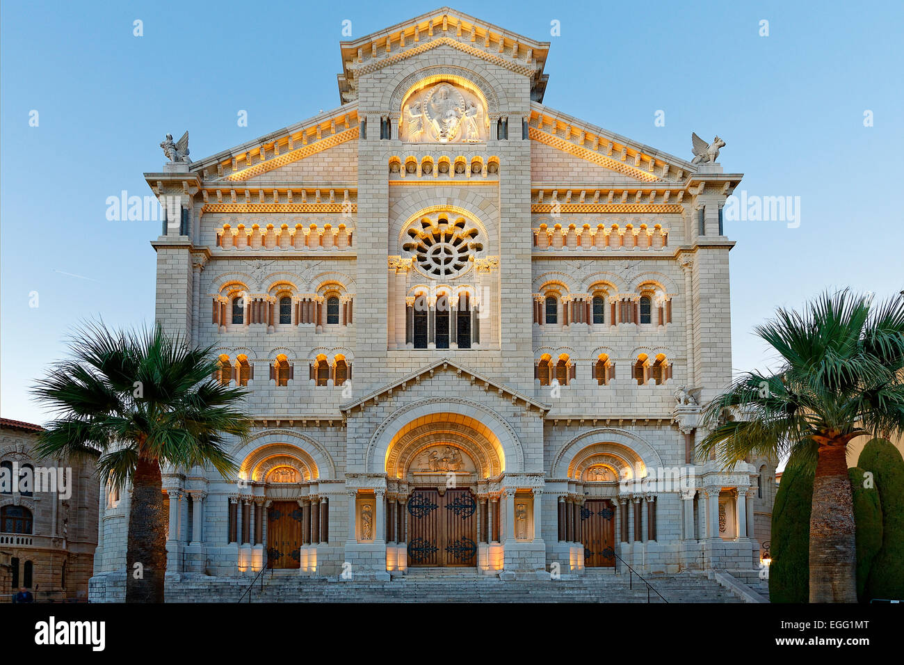 Monaco, church in Old town Stock Photo - Alamy