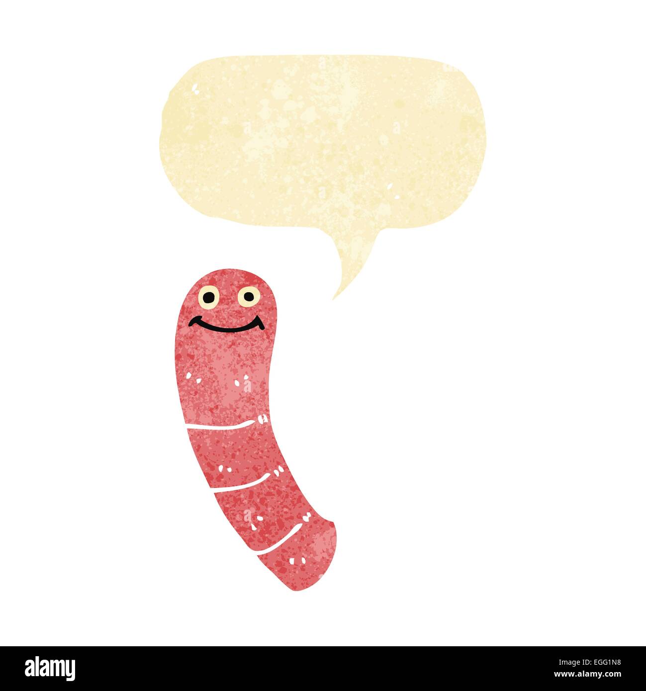 cartoon worm with speech bubble Stock Vector Image & Art - Alamy