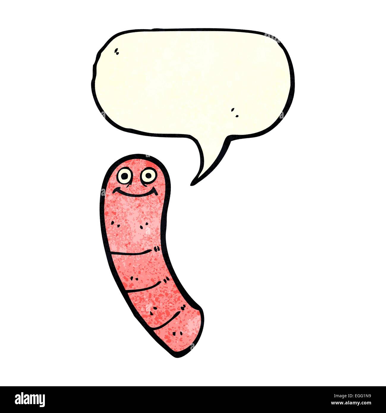 cartoon worm with speech bubble Stock Vector Image & Art - Alamy