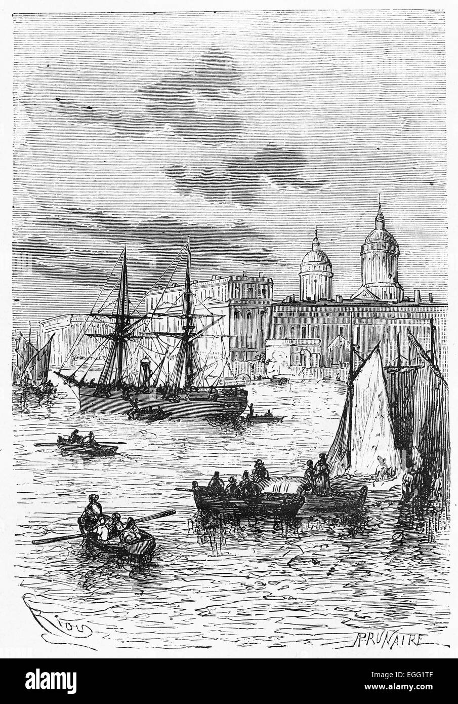 La Resolute - Picture from the Jules Verne Stock Photo - Alamy