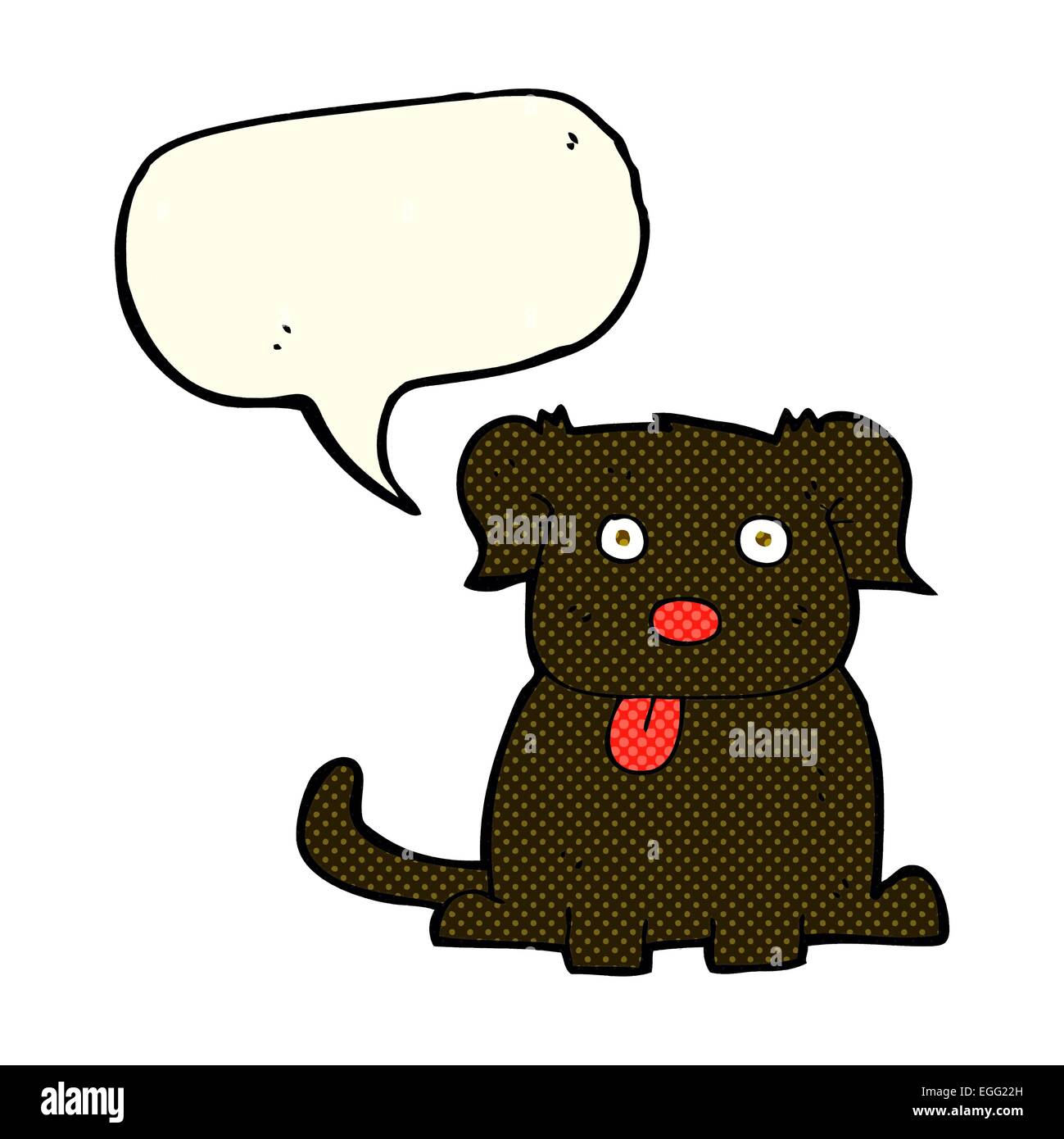 cartoon dog with speech bubble Stock Vector Image & Art - Alamy