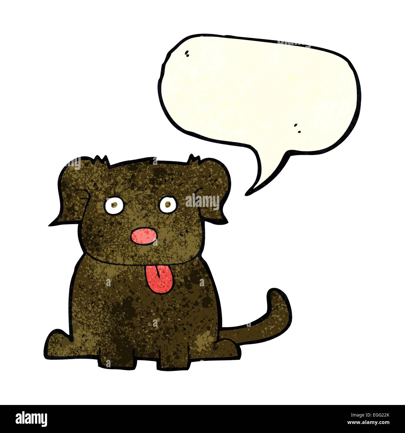 cartoon dog with speech bubble Stock Vector Image & Art - Alamy