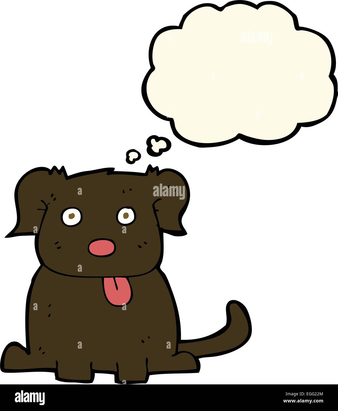 cartoon dog with thought bubble Stock Vector Image & Art - Alamy