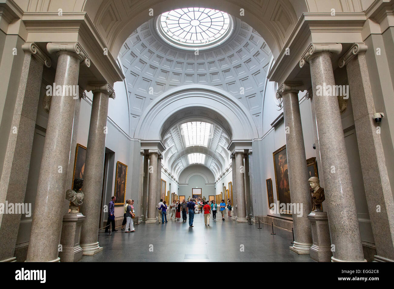 Madrid, Gallery in El Prado Museum Stock Photo - Alamy