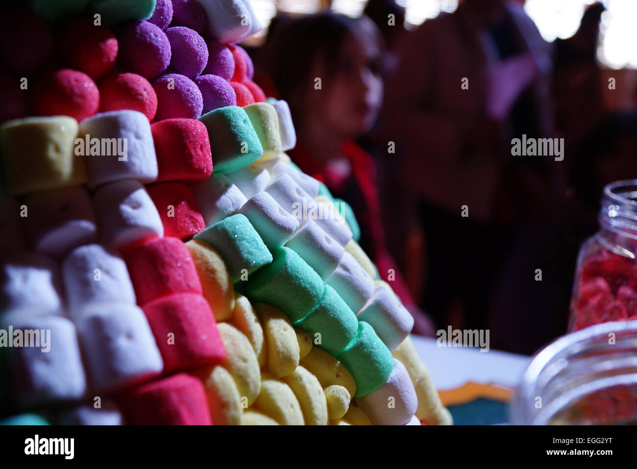candy sweet haribo lollipop marshmallow blurred fuzzy soft red ...