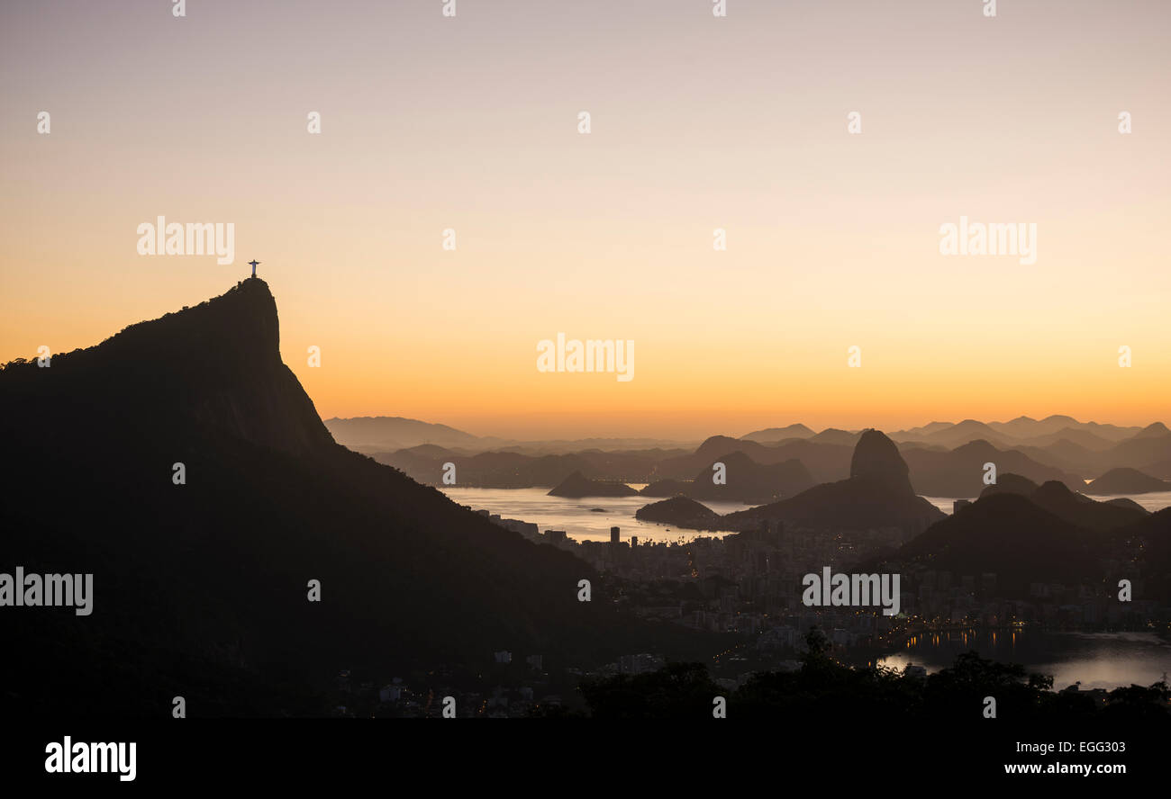 View from Chinese Vista at dawn, Rio de Janeiro, Brazil Stock Photo - Alamy