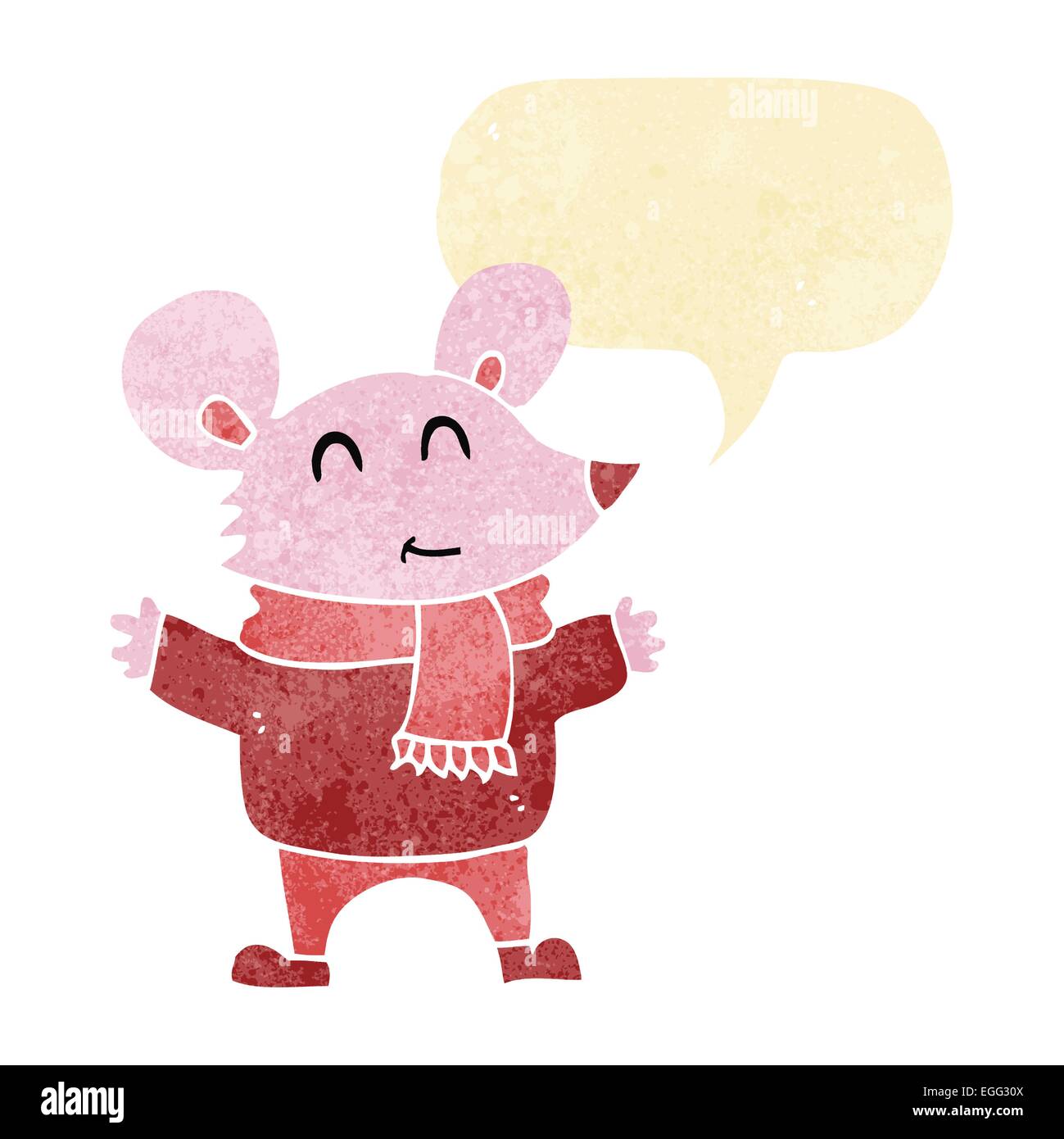 cartoon mouse with speech bubble Stock Vector Image & Art - Alamy