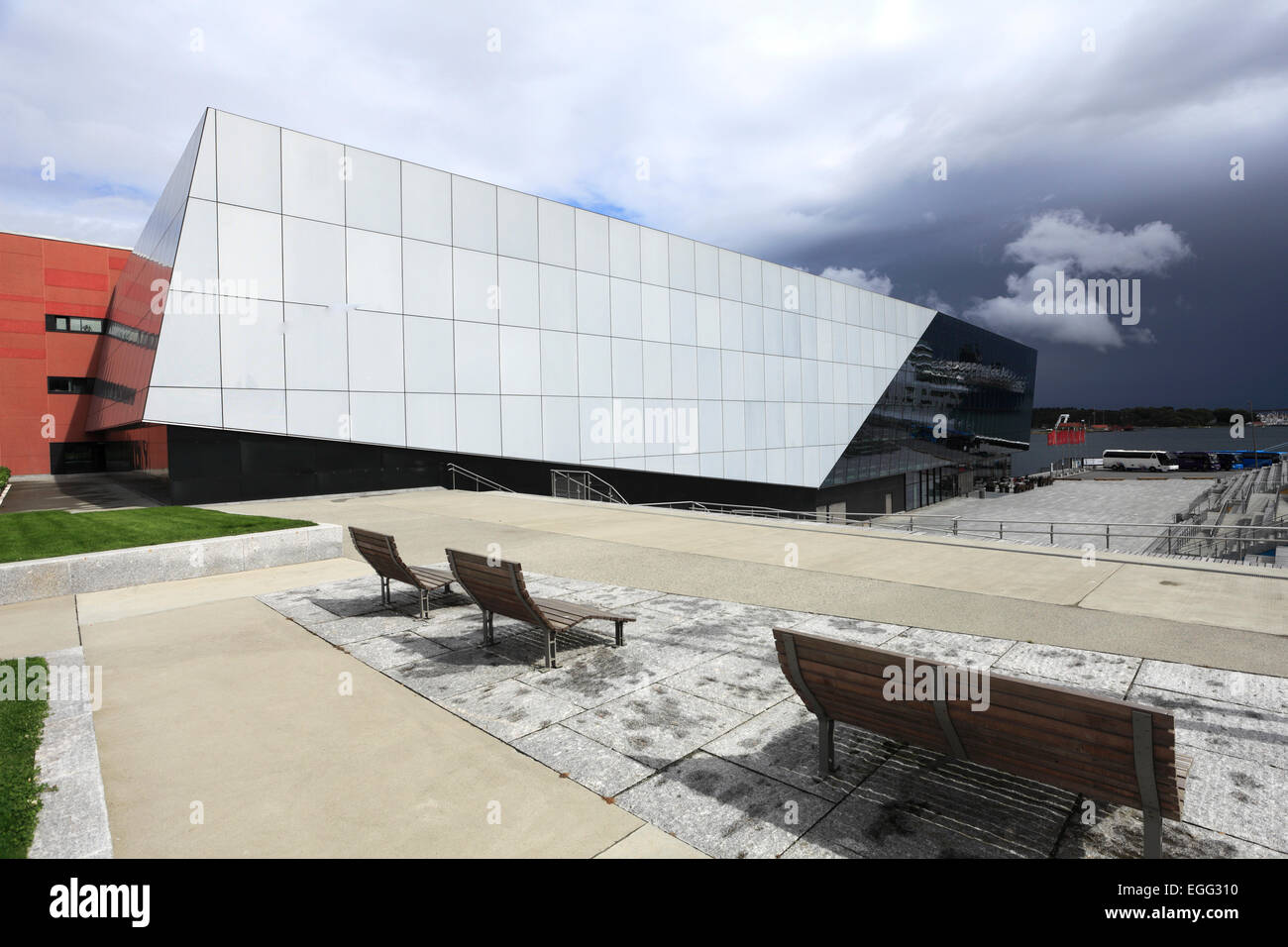 The New Concert Hall building, Stavanger town, Western Fjords, Norway ...