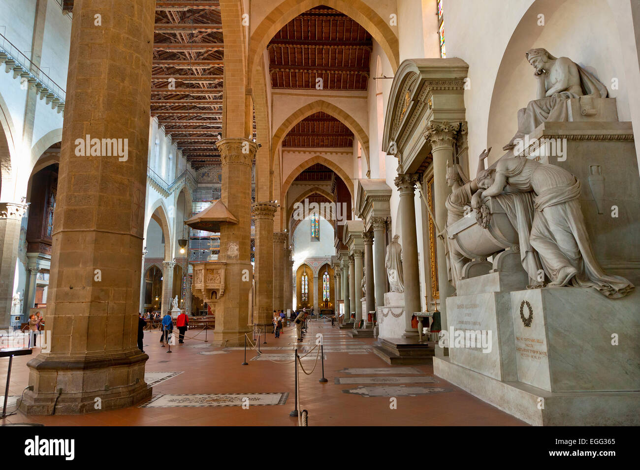 Inside the basilica of santa croce hi-res stock photography and images ...
