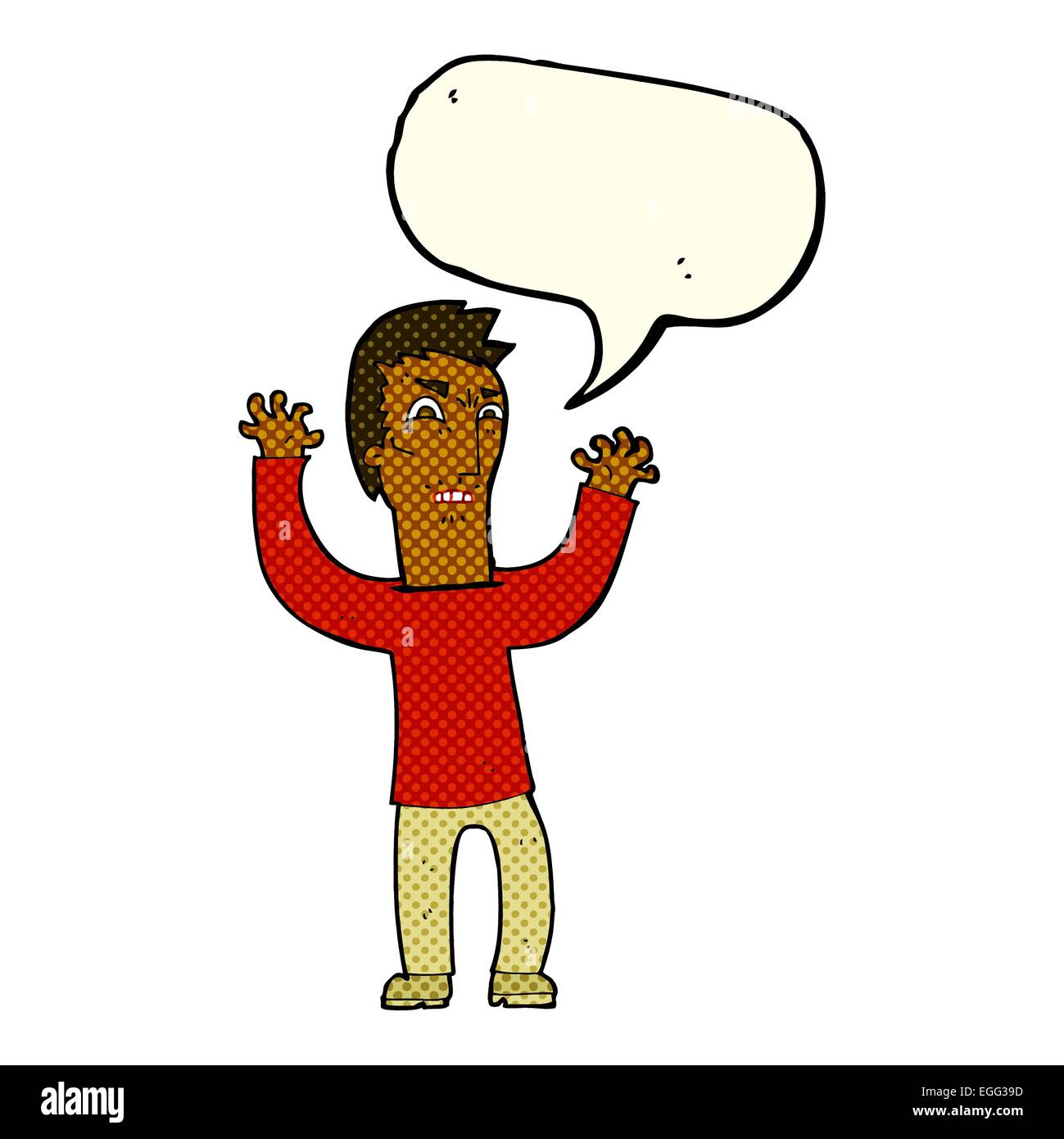 cartoon angry man with speech bubble Stock Vector Image & Art - Alamy