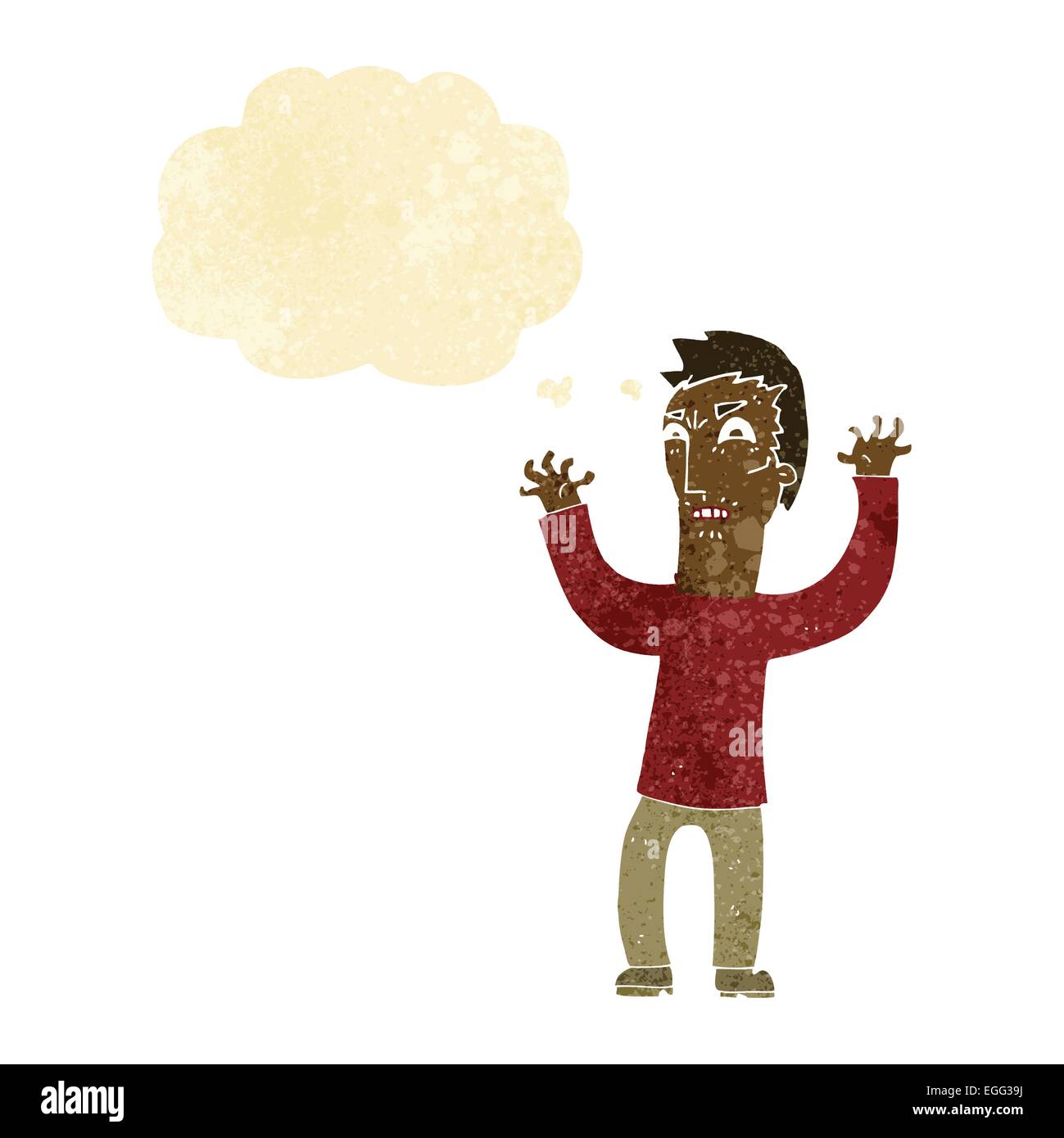 cartoon angry man with thought bubble Stock Vector Image & Art - Alamy