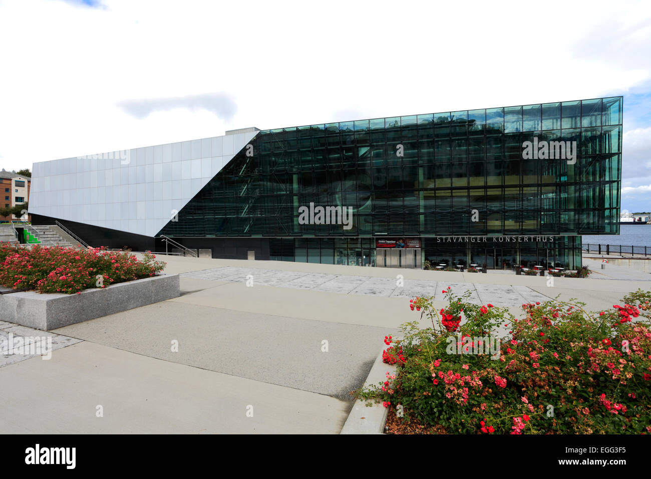 The New Concert Hall building, Stavanger town, Western Fjords, Norway ...