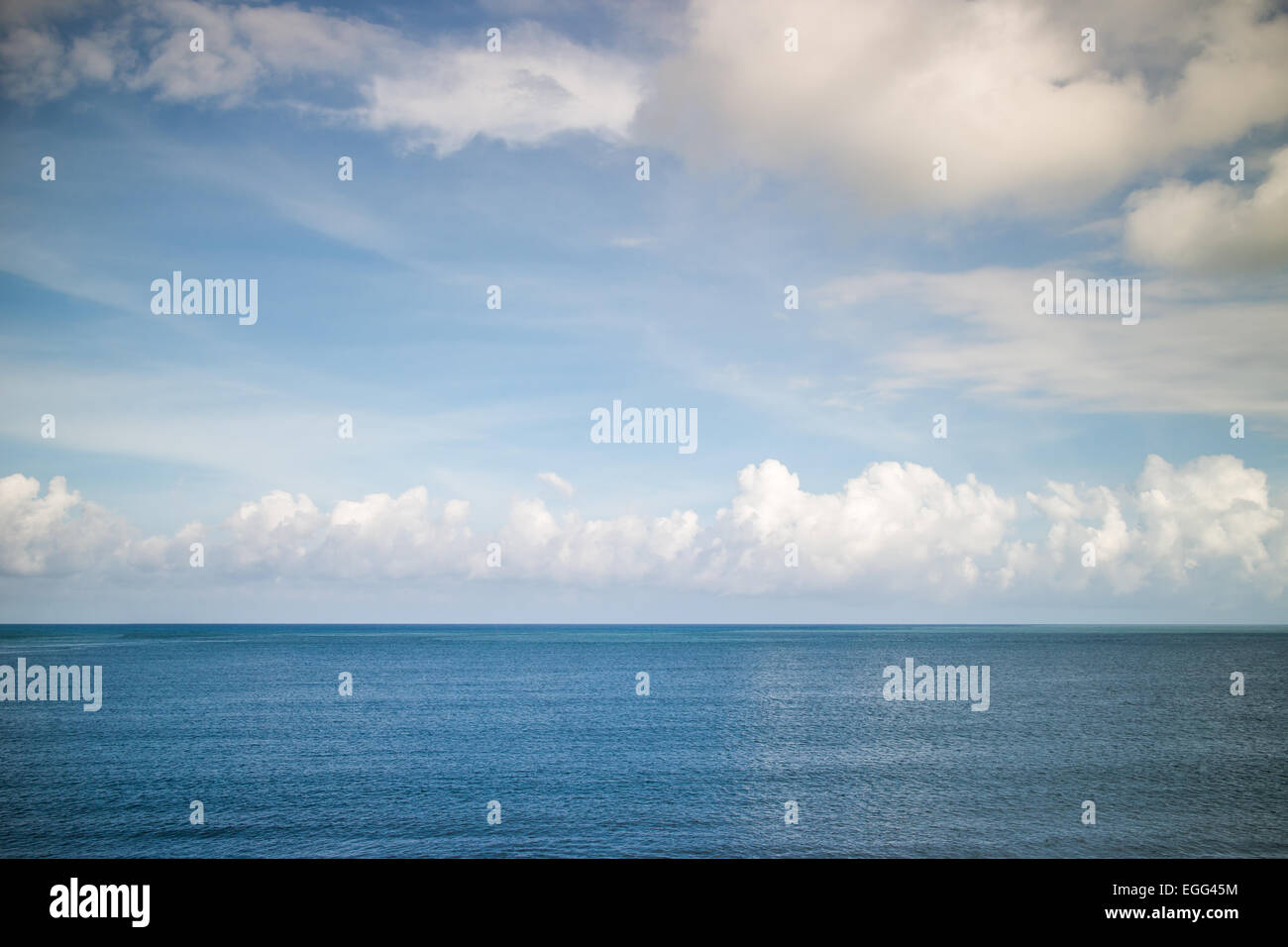 blue sea and blue sky Stock Photo - Alamy