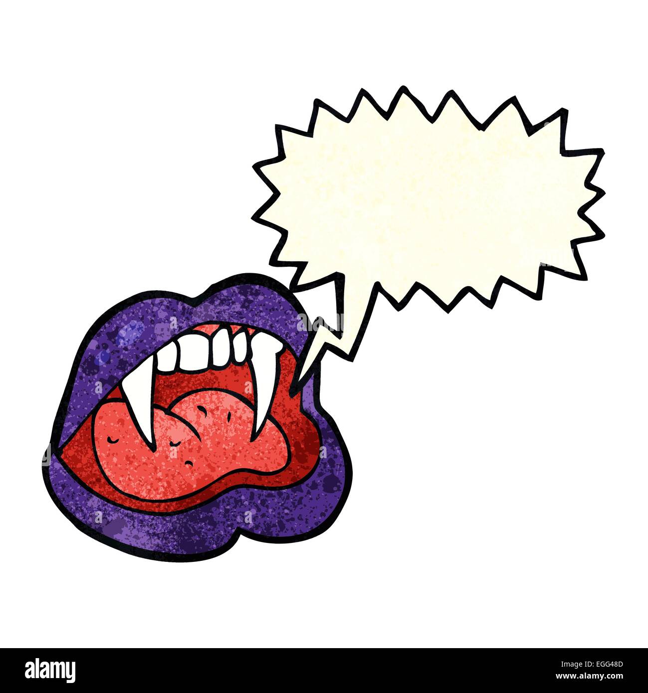 cartoon vampire lips with speech bubble Stock Vector Image & Art - Alamy