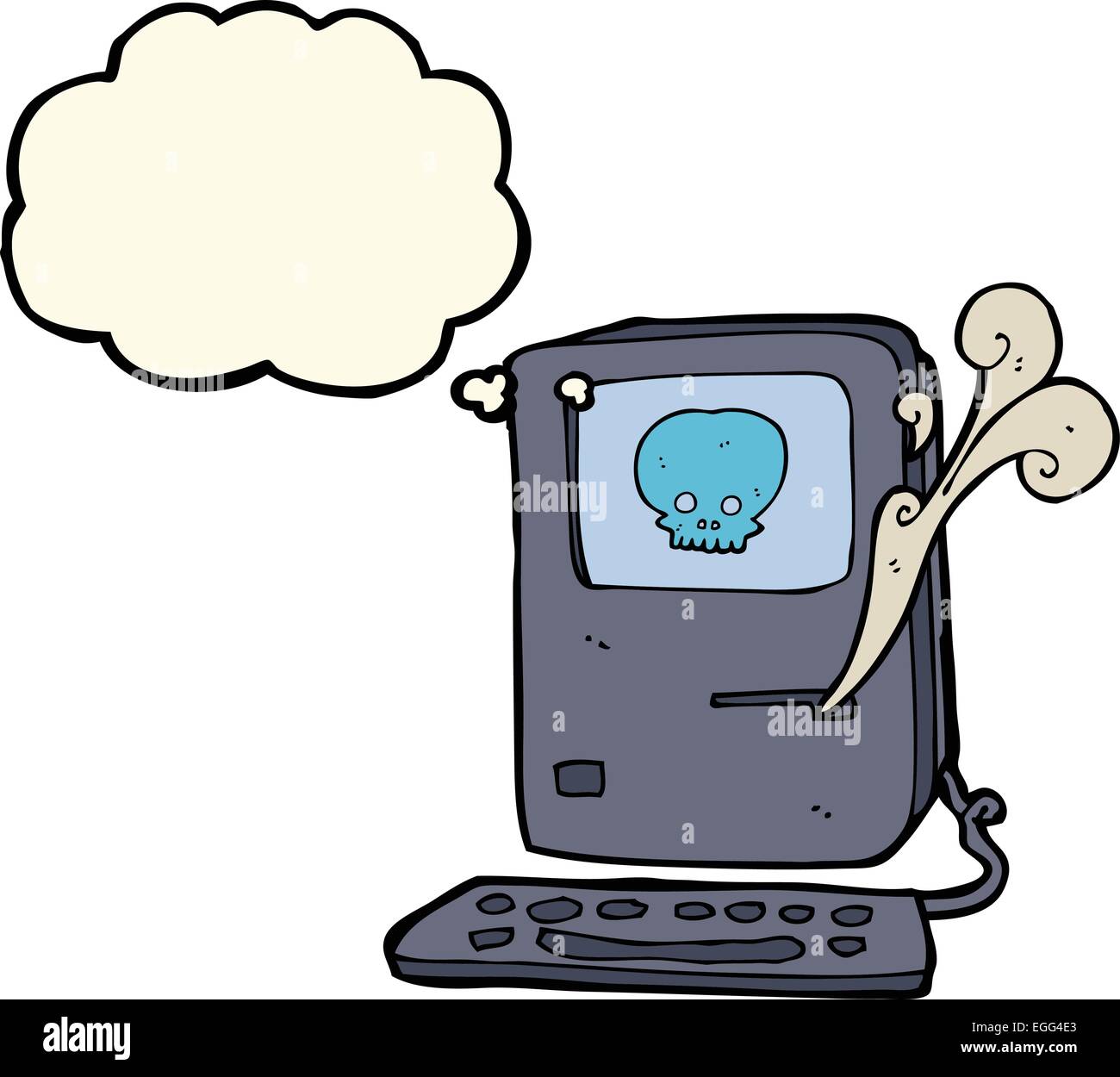 computer virus cartoon with thought bubble Stock Vector Image & Art - Alamy