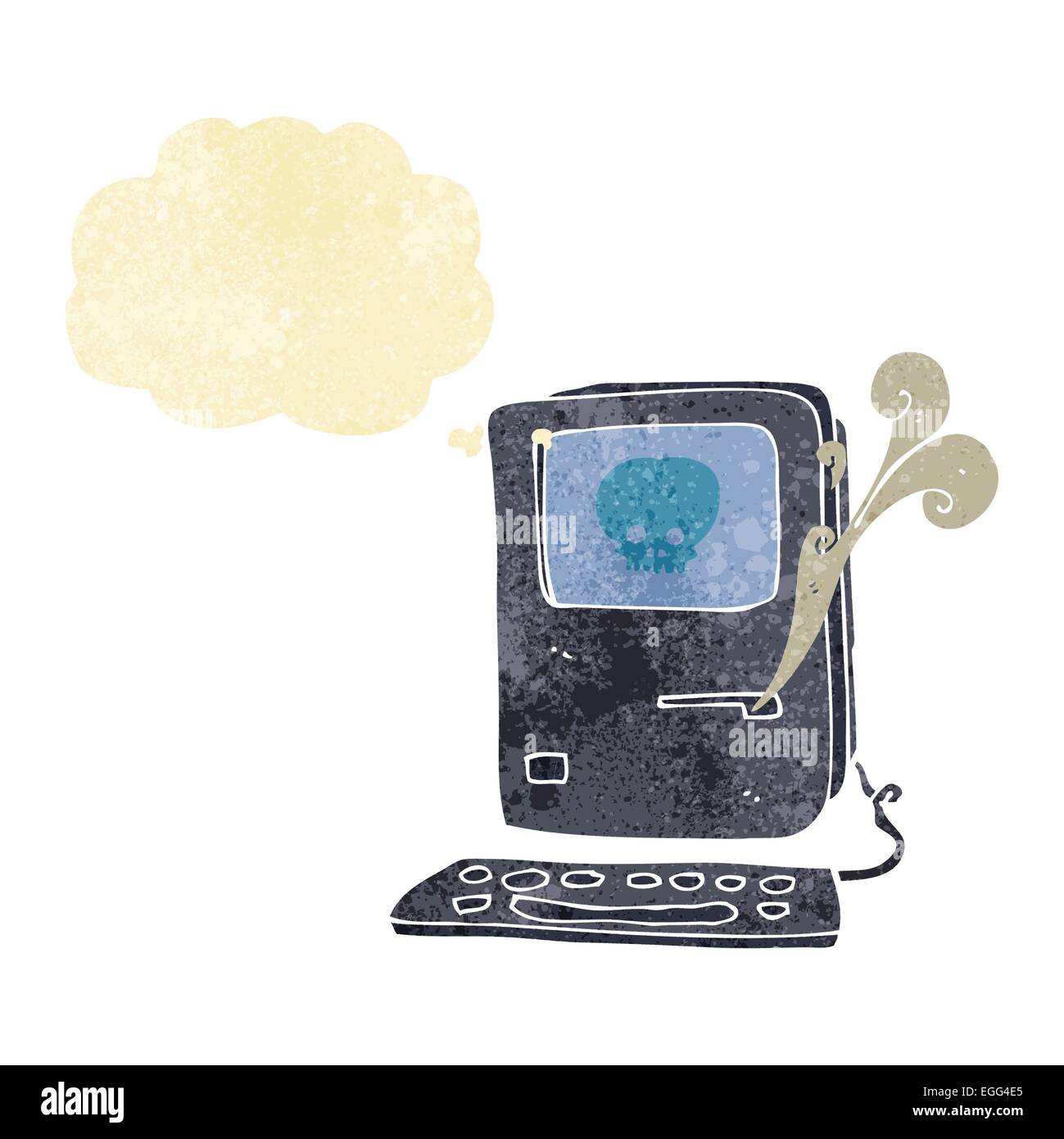 computer virus cartoon with thought bubble Stock Vector Image & Art - Alamy