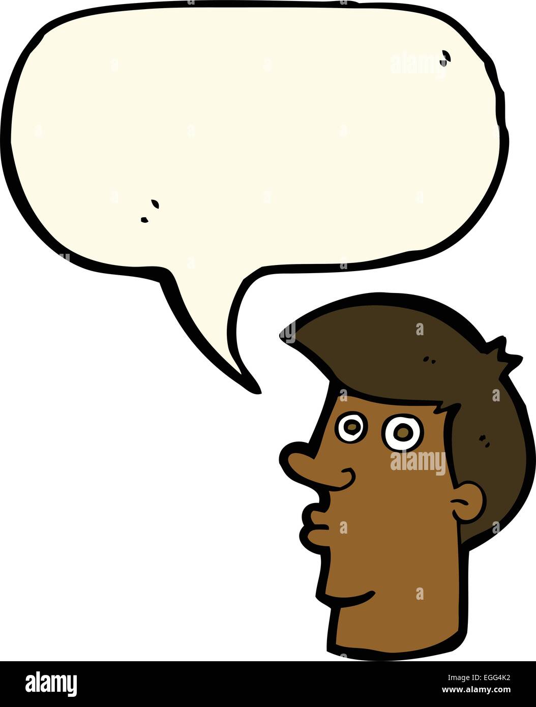 cartoon confused man with speech bubble Stock Vector Image & Art - Alamy