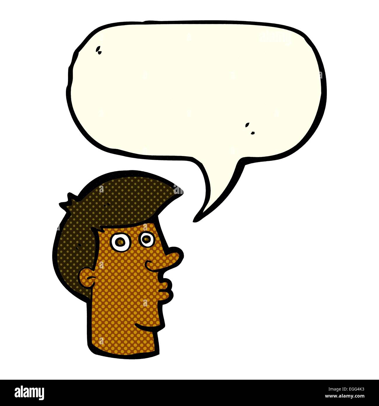 cartoon confused man with speech bubble Stock Vector Image & Art - Alamy