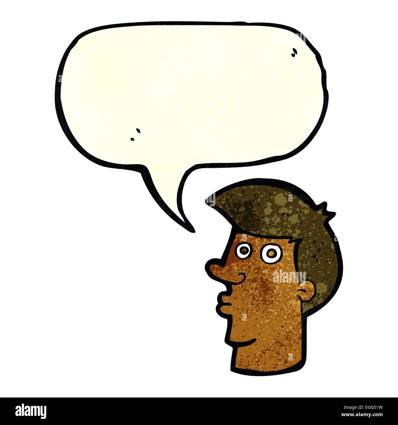 cartoon confused man with speech bubble Stock Vector Image & Art - Alamy