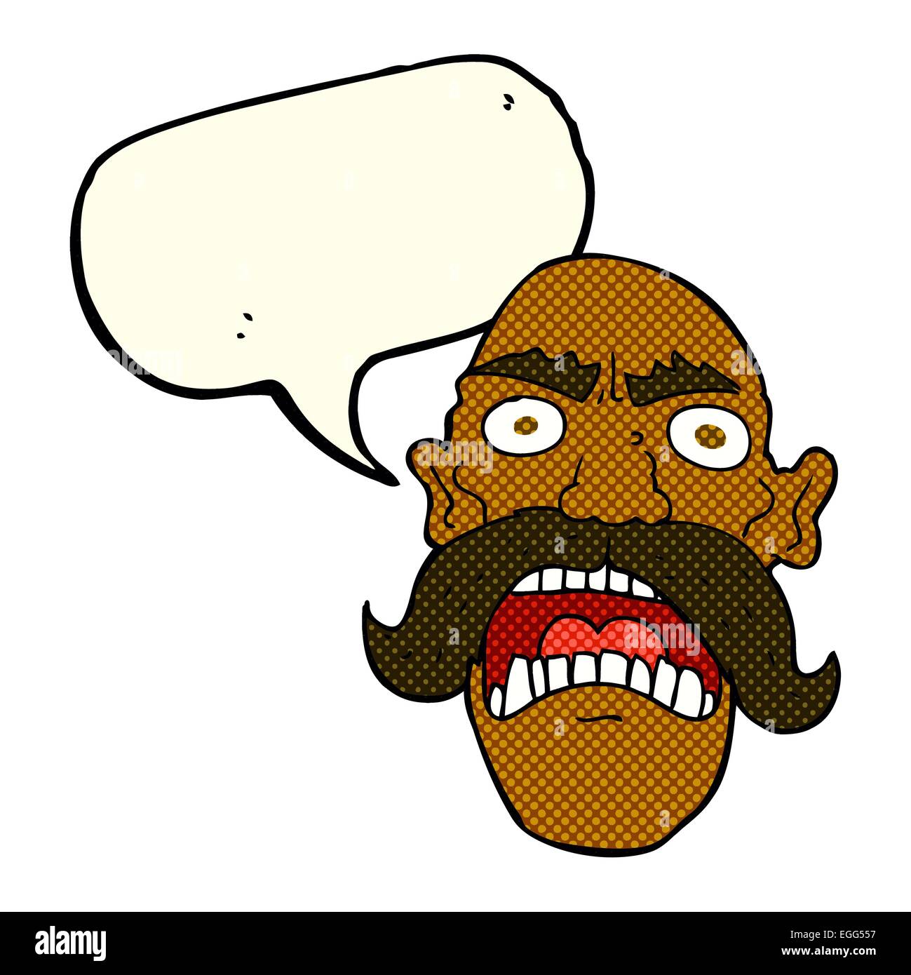 Angry expression man talking Stock Vector Images - Alamy