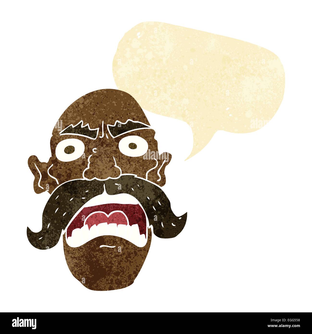 Angry expression man talking Stock Vector Images - Alamy