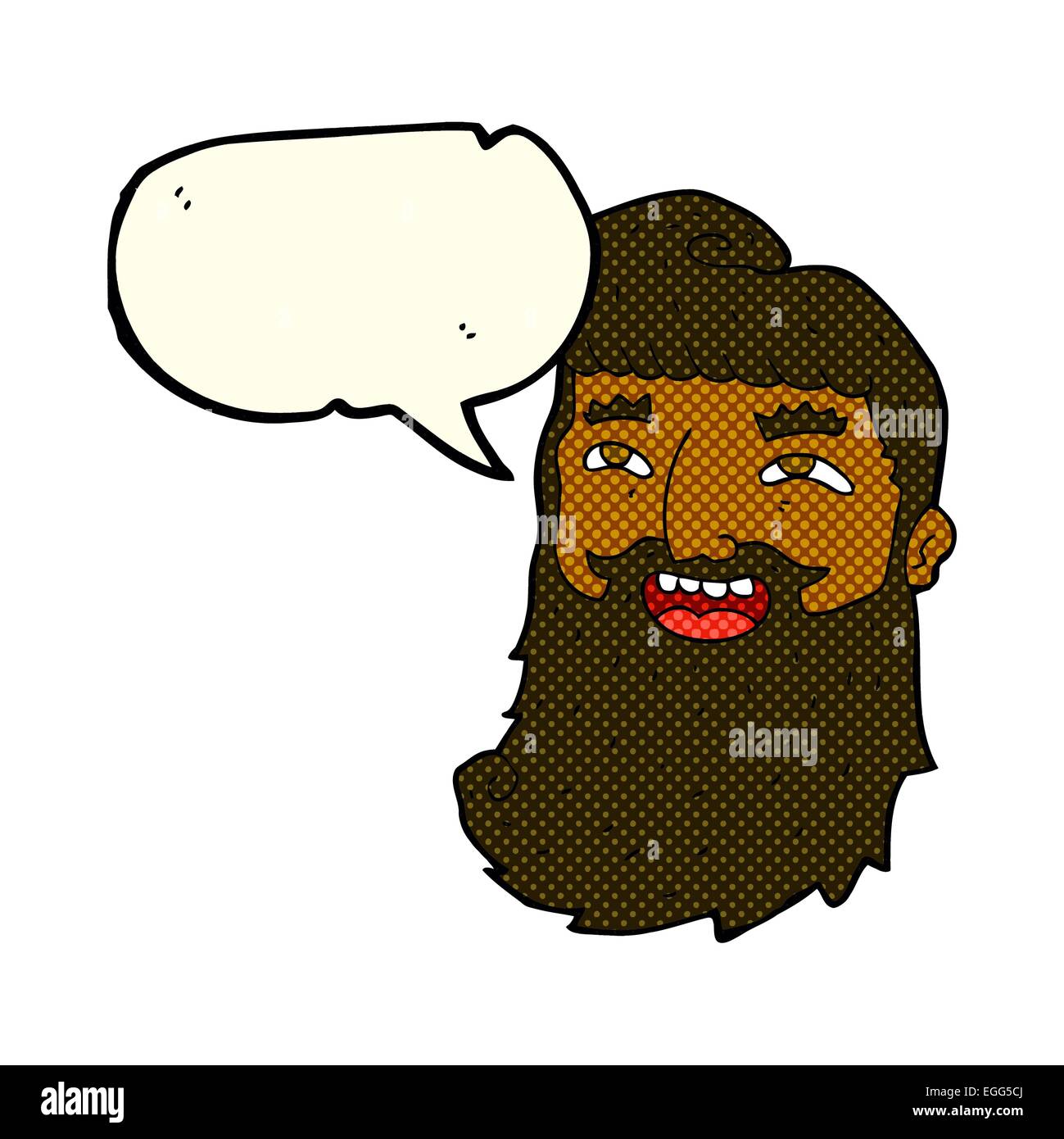 Cartoon man beard bubble Cut Out Stock Images & Pictures - Alamy