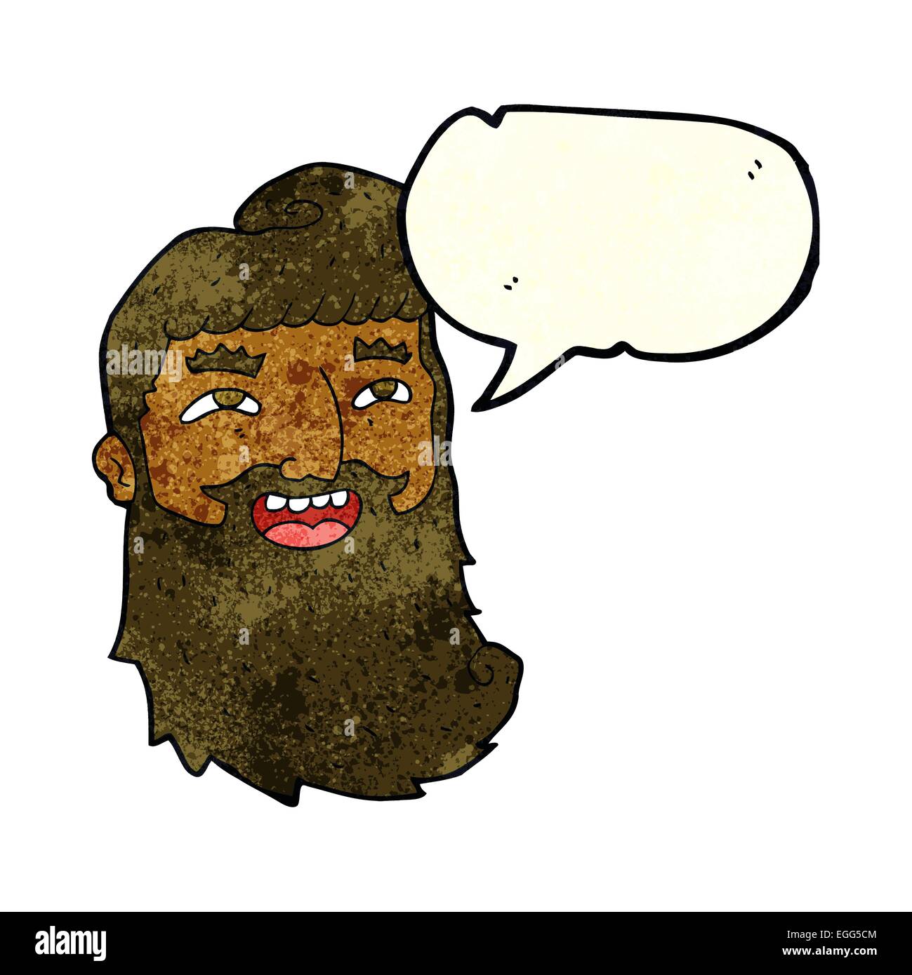 Cartoon man beard bubble Cut Out Stock Images & Pictures - Alamy