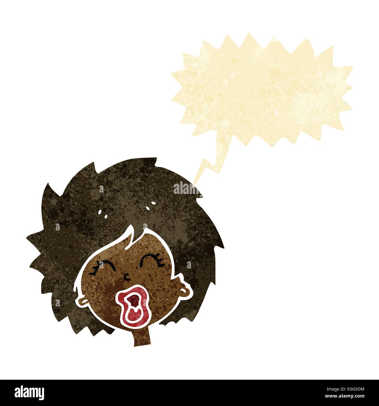 cartoon woman screaming with speech bubble Stock Vector Image & Art - Alamy