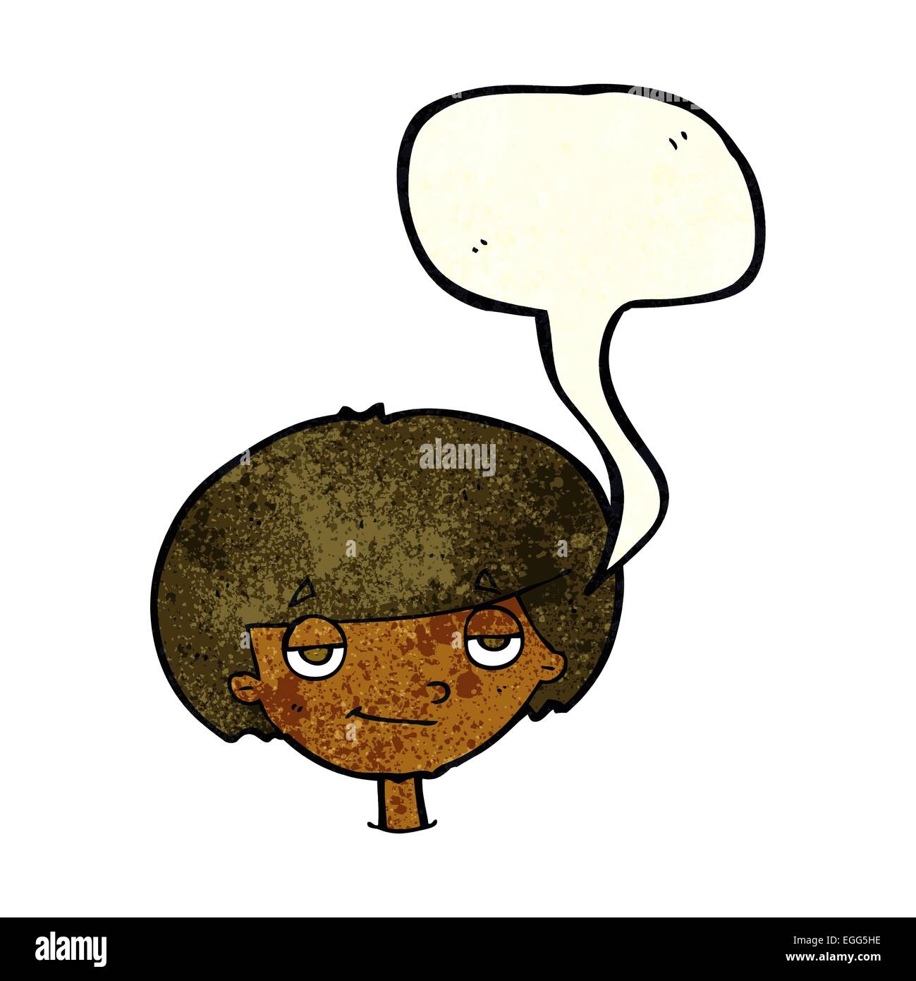 cartoon smug looking boy with speech bubble Stock Vector Image & Art ...