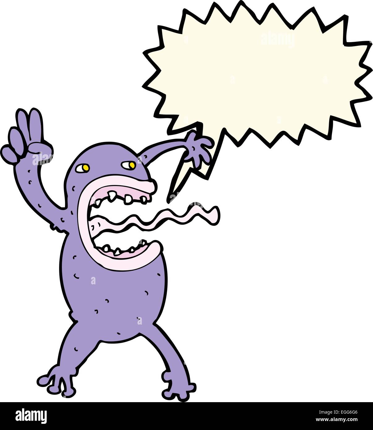 cartoon crazy frog with speech bubble Stock Vector Image & Art - Alamy
