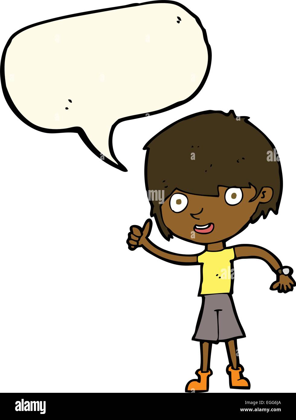Cartoon boy positive attitude hi-res stock photography and images - Alamy