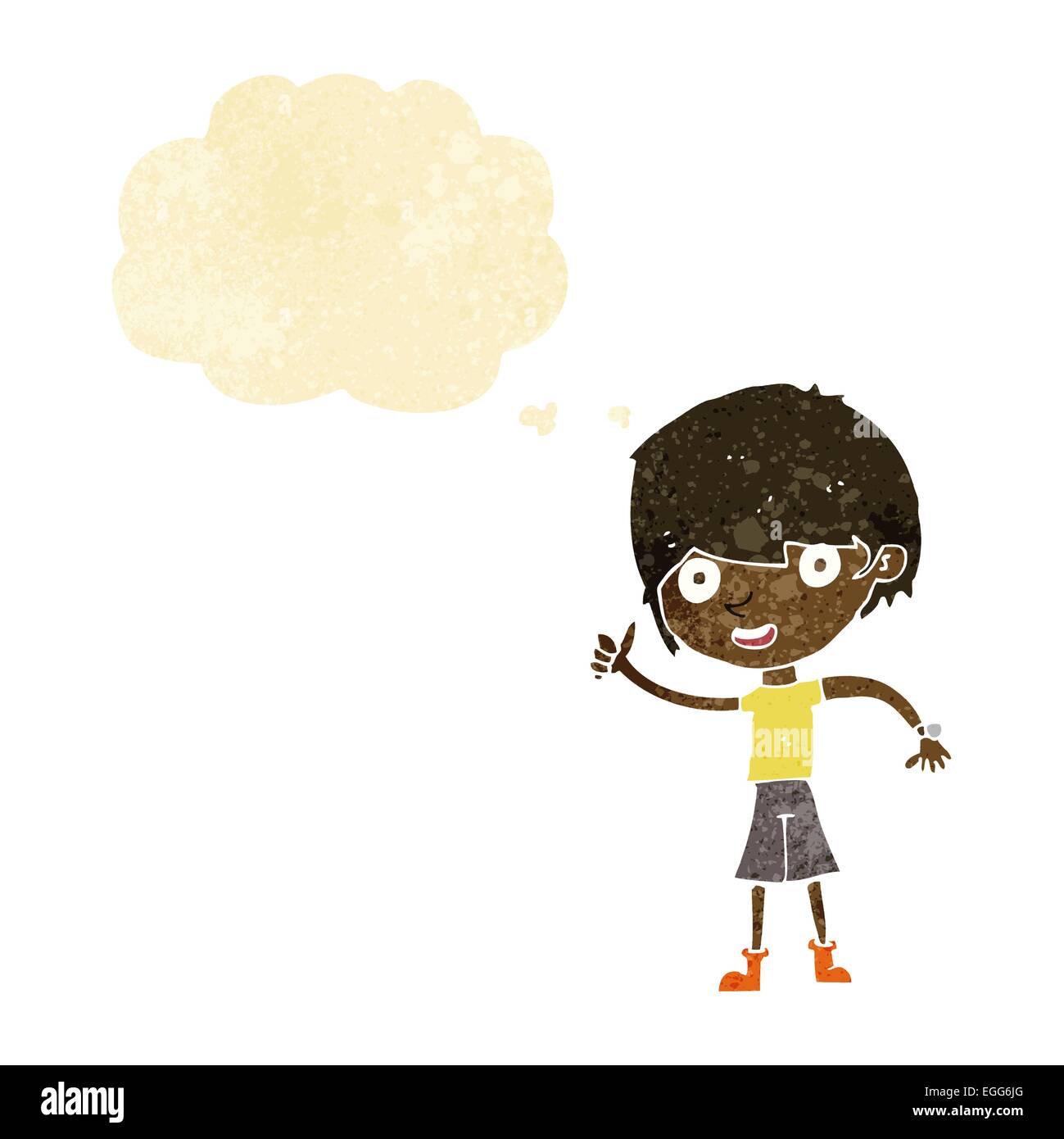 Cartoon boy positive attitude hi-res stock photography and images - Alamy