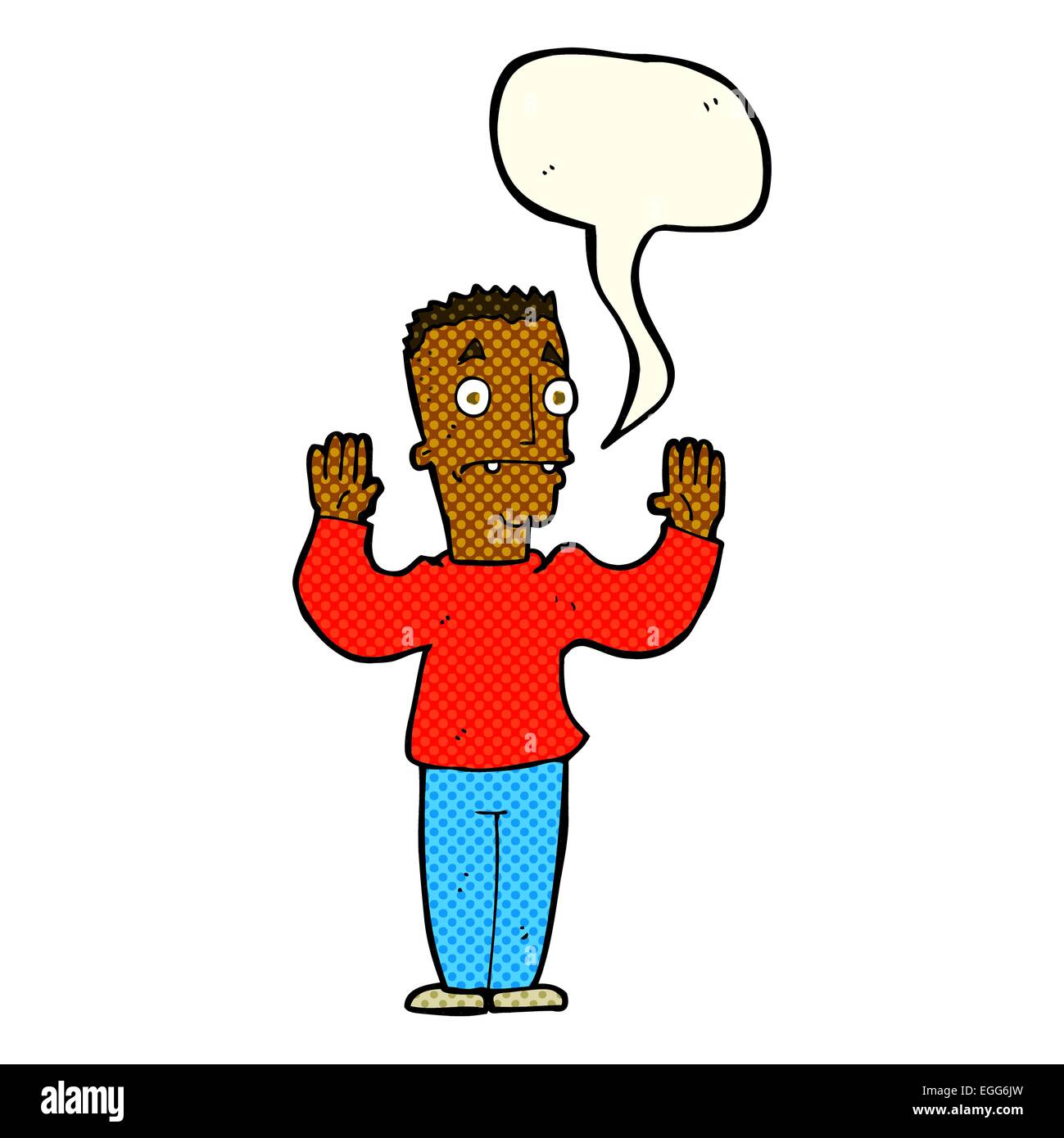 Surrendering man Stock Vector Images - Alamy