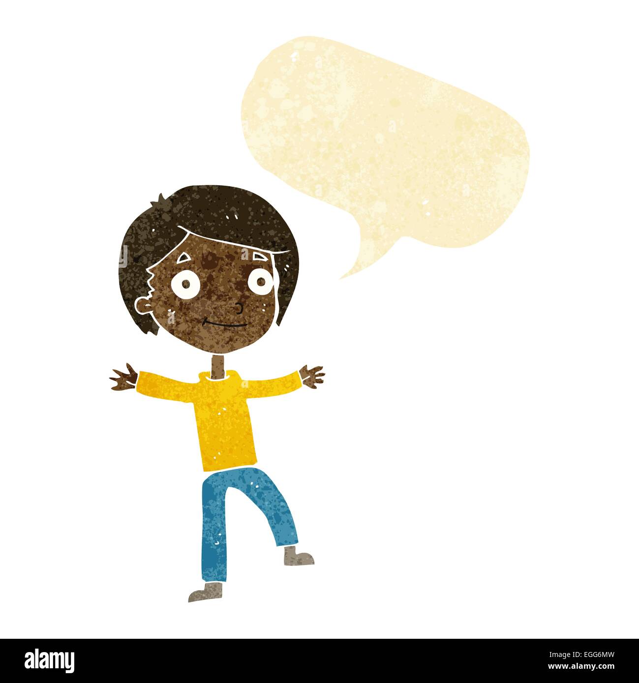 Cartoon excited boy bubble hi-res stock photography and images - Alamy