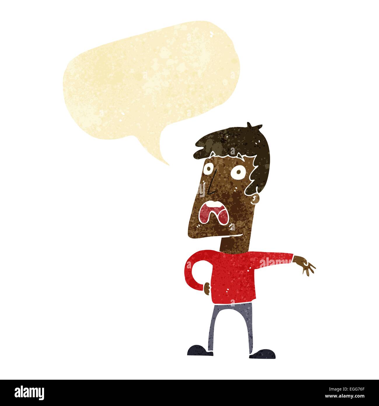 cartoon complaining man with speech bubble Stock Vector Image & Art - Alamy