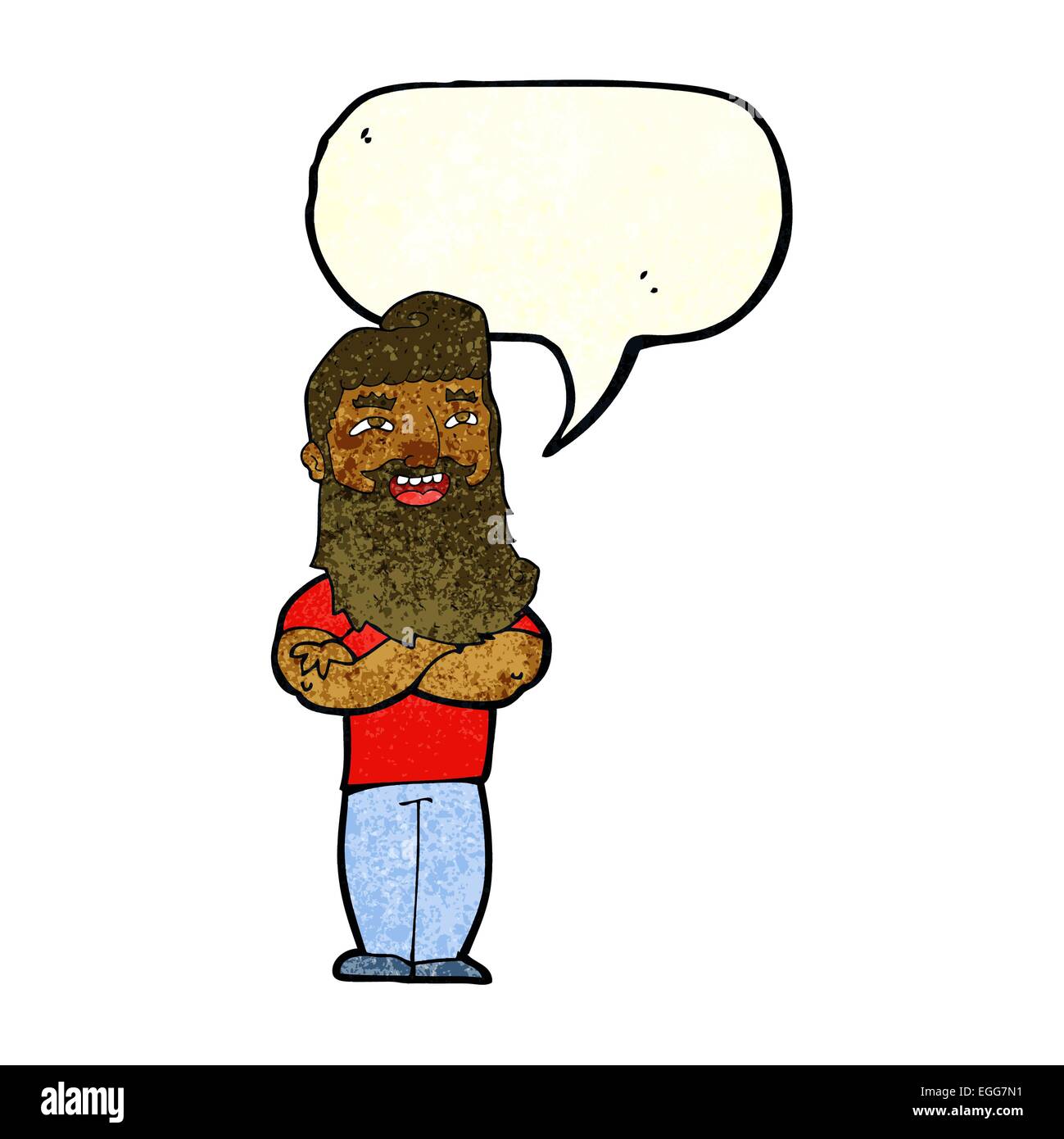 cartoon proud man with speech bubble Stock Vector Image & Art - Alamy