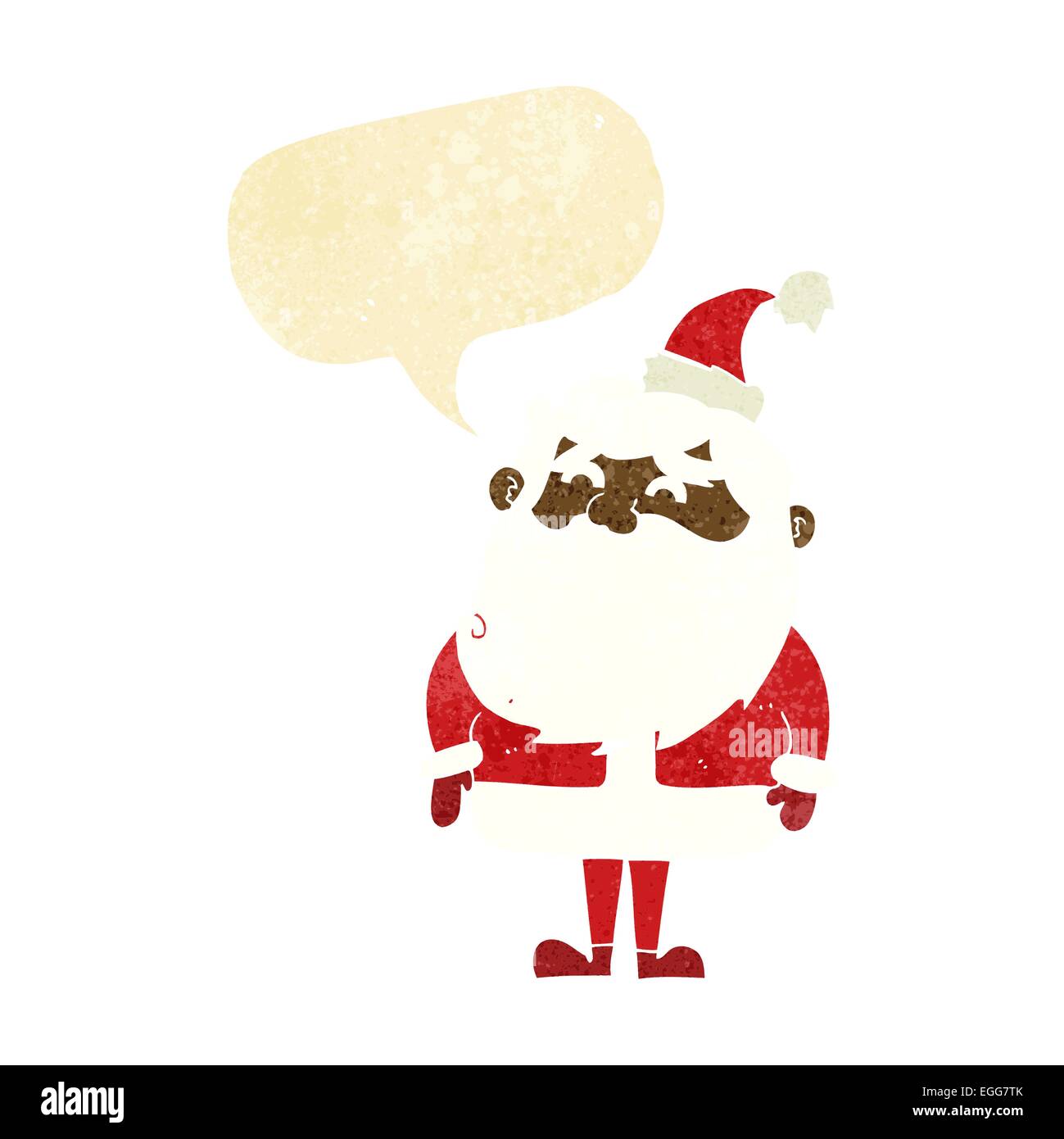 cartoon santa claus with speech bubble Stock Vector Image & Art - Alamy