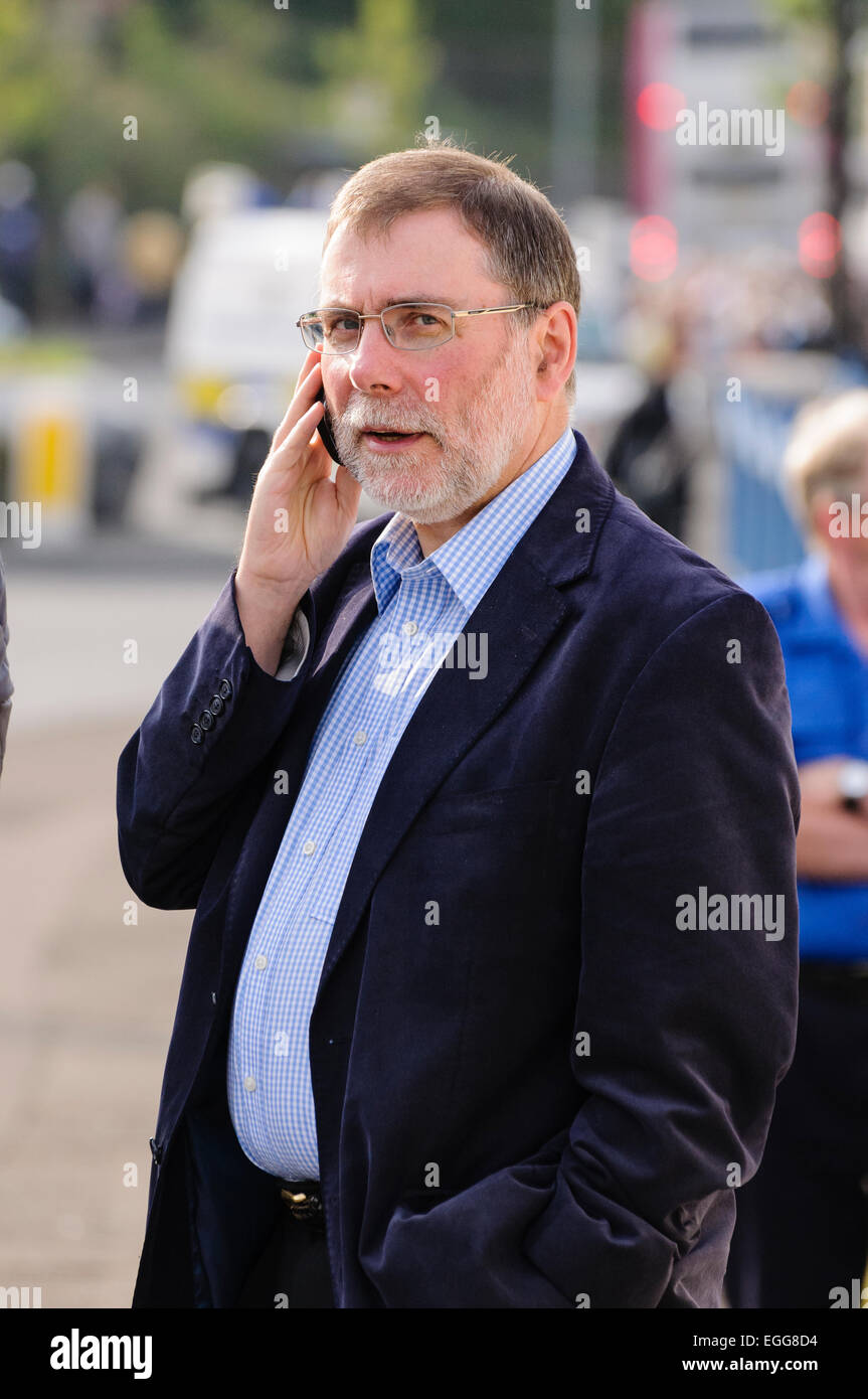 11th August 2012, Belfast. Nelson McCausland MLA (DUP Stock Photo - Alamy