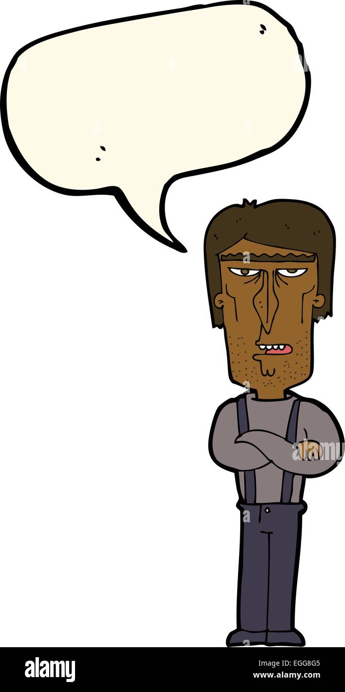 cartoon angry man with speech bubble Stock Vector Image & Art - Alamy