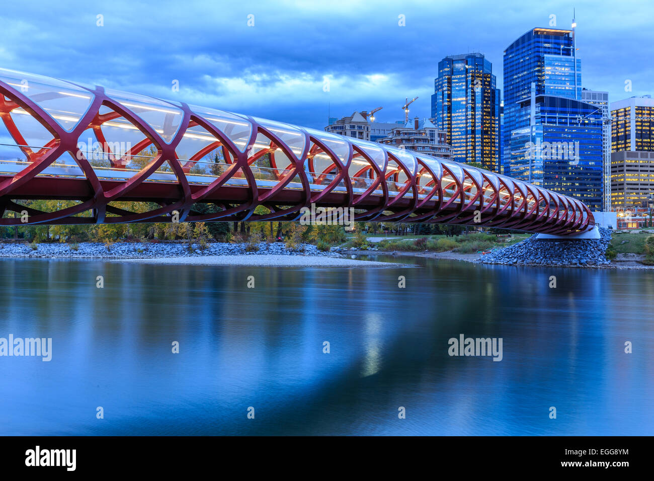 Calgary at night Stock Photo - Alamy