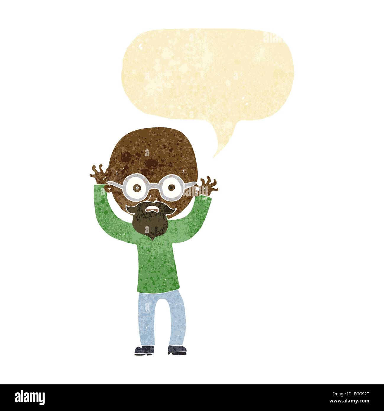 Cartoon stressed bald man Stock Vector Images - Alamy